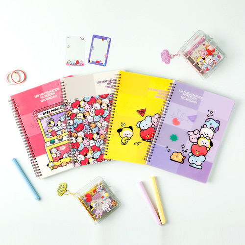 BT21 minini Characters Notebooks (8 Divisions) - Shimshop B2B