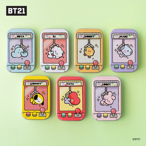 BT21 minini Characters Tin Case Sticker Set Stationery Toys Organizers ...