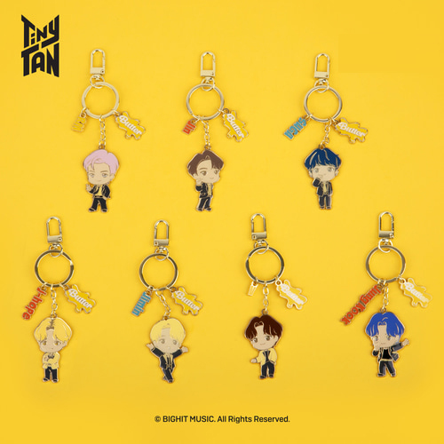 BTS TinyTAN Butter Characters Swing Metal Keyrings - Shimshop B2B