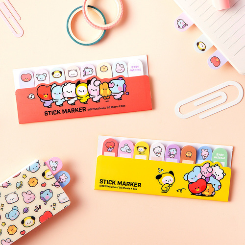 BT21 minini Characters Adhesive Memo Post Pads (Ver. 4) - Shimshop B2B