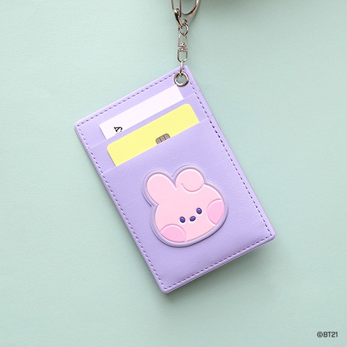 BT21 minini Characters Leather Patch Card Holders - Shimshop B2B