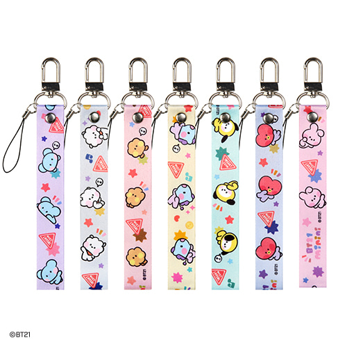 BT21 minini Characters Wrist Hand Straps - Shimshop B2B