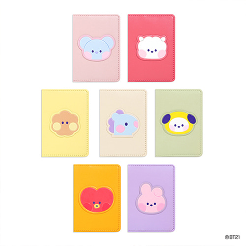 BT21 minini Characters Leather Patch Card Case Holders - Shimshop B2B