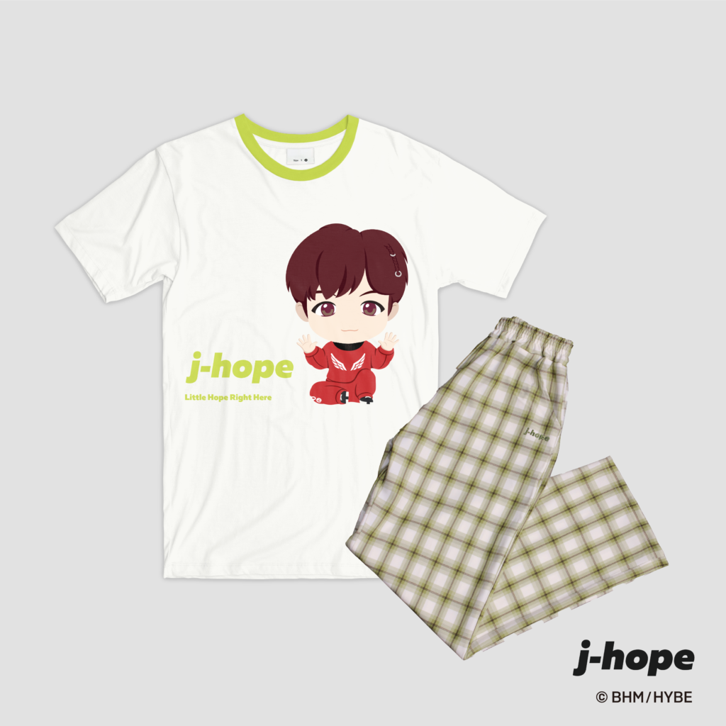 BTS TinyTAN Pajama – Checkered Type (j-hope) - Shimshop B2B